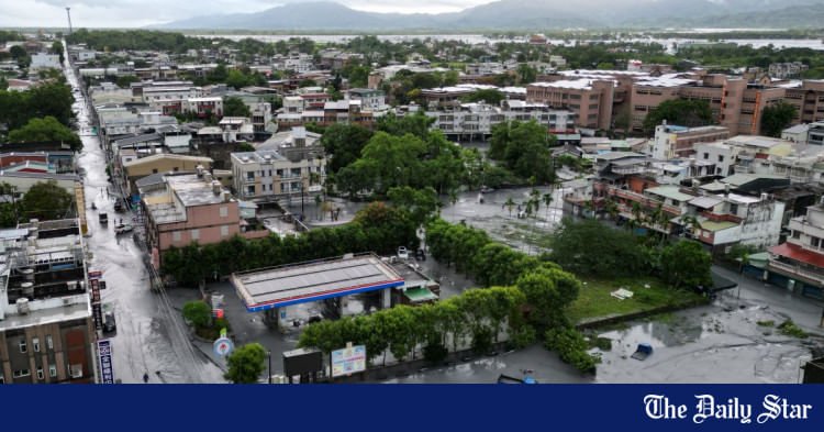 14 Zabity przez jezioro wybuchł na Tajwanie, gdy tajfun ragasa sarzy ...